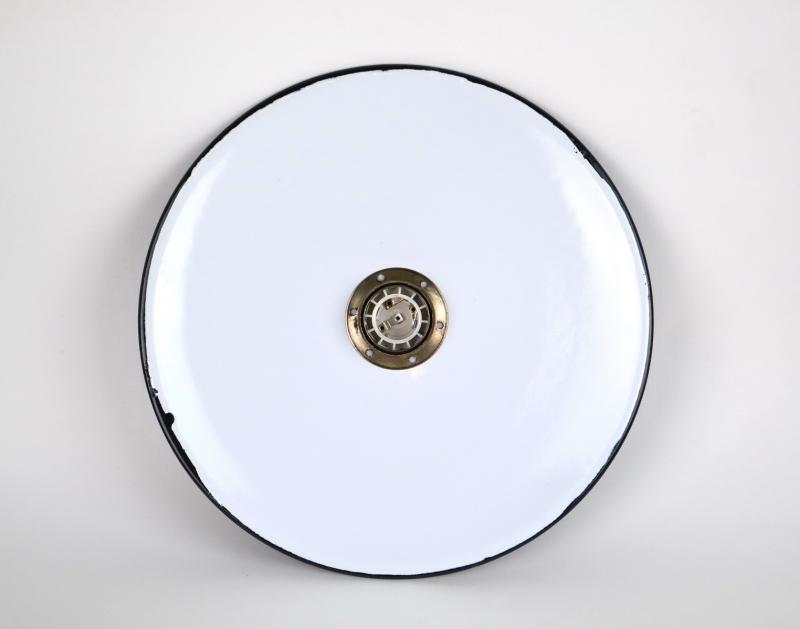 Piatto luce ferro, riflettore smaltato 35 cm, Piatti - Vetri,